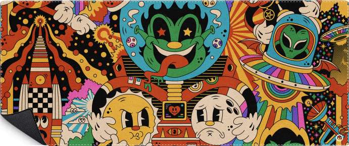 Mousepad Face Cartoon – Gamer Pad Mouse