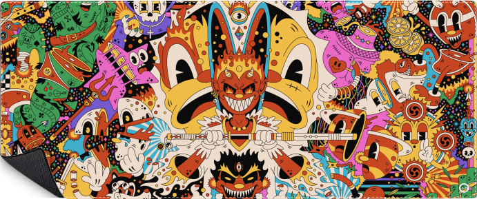 Mousepad Samurai Cartoon – Gamer Pad Mouse